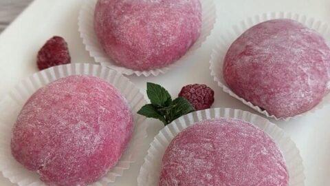 Raspberry Taro Mochi with cream cheese filling — Sunwide Bubble Tea