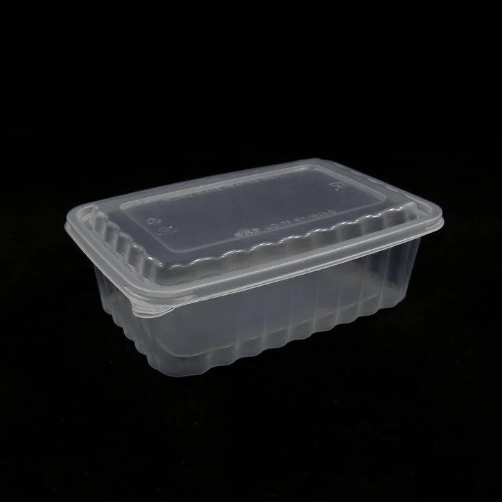 SET | RECTANGULAR CONTAINERS 1500ML CLEAR 200 SET — Sunwide Bubble Tea