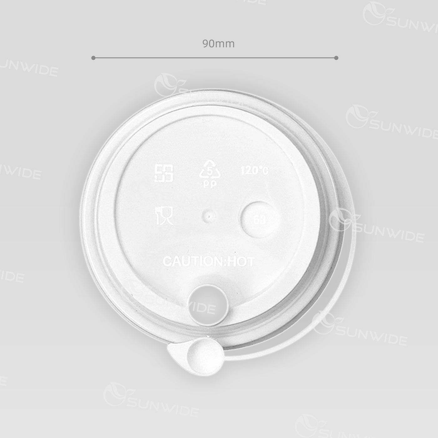 90 - Lid One Piece (1000pcs) lid — Sunwide Bubble Tea