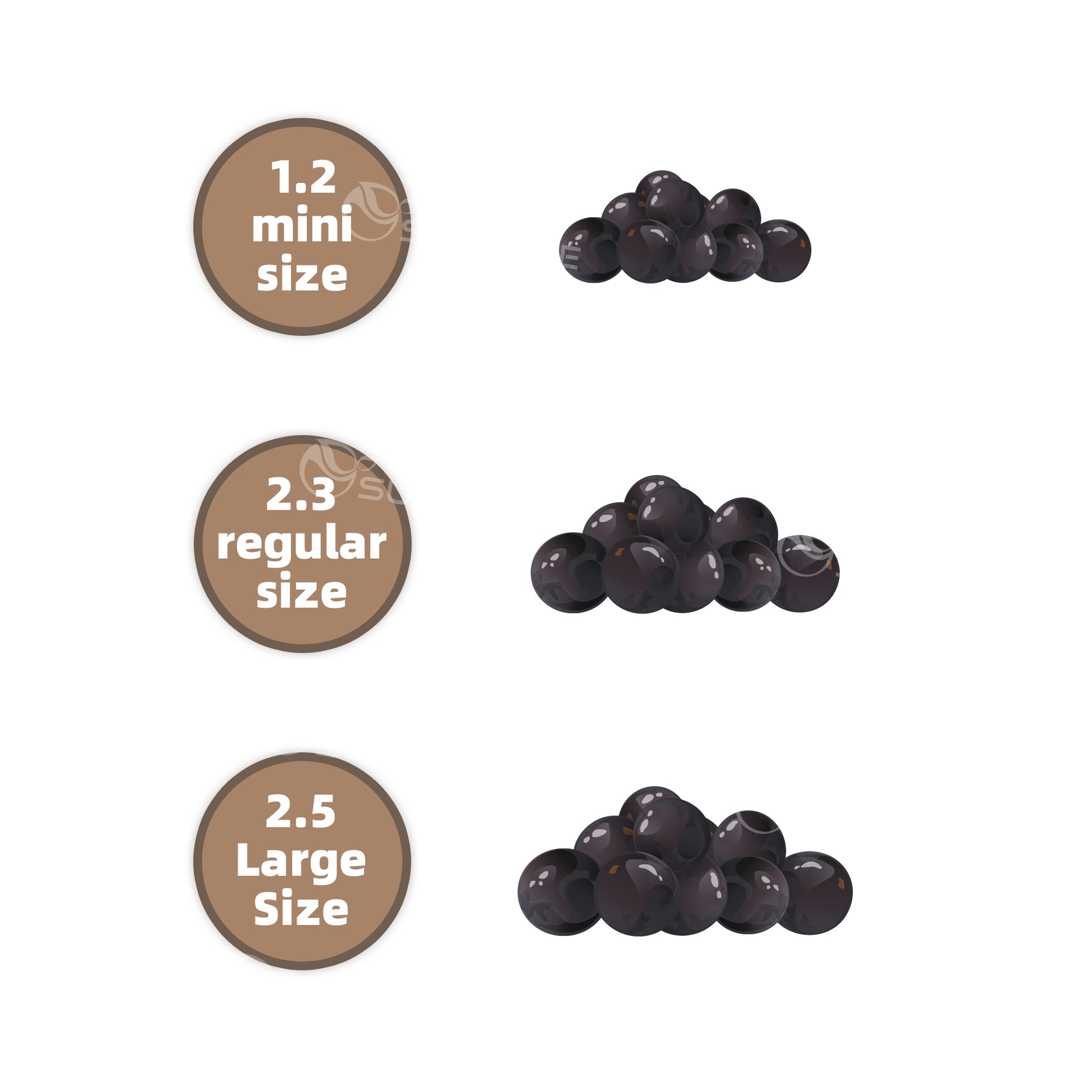 2.5 Large Tapioca Balls 3kg — Sunwide Bubble Tea
