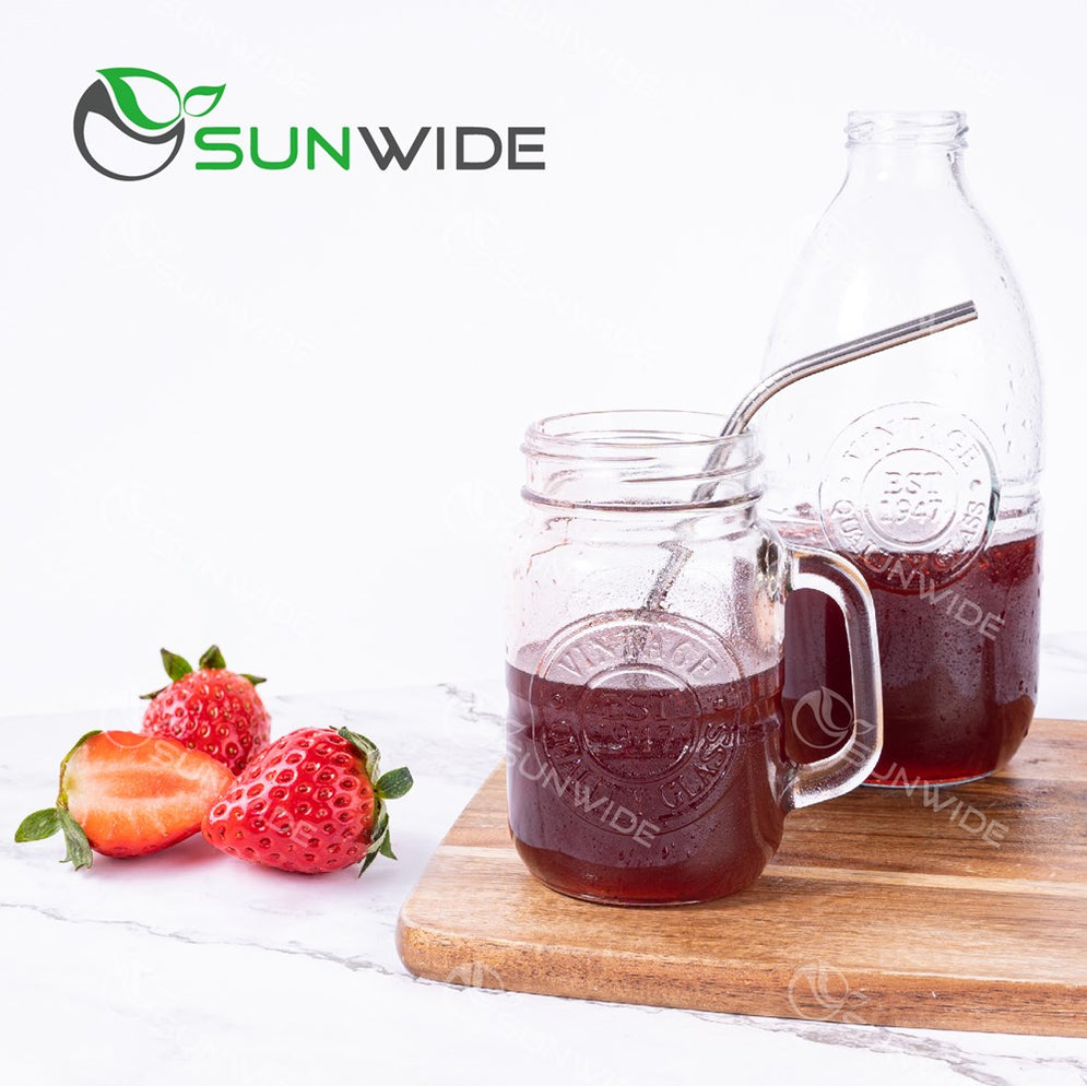 Strawberry Flavor Syrup With Pulp 1.1kg — Sunwide Bubble Tea